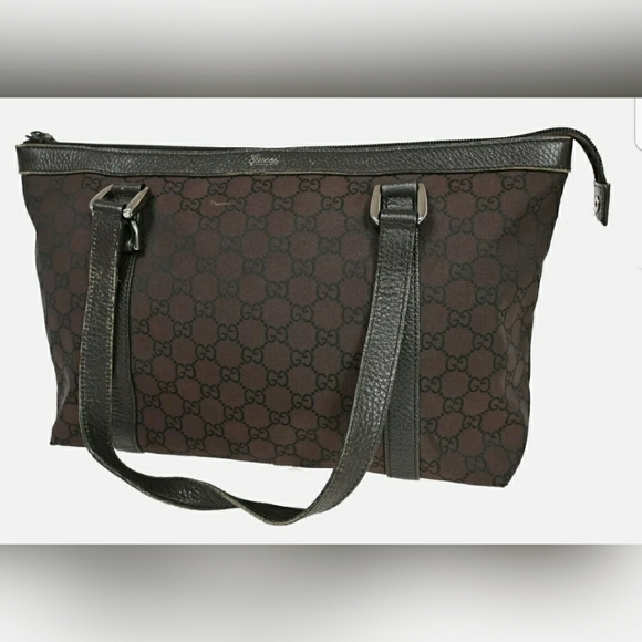 Gucci | Bags | Gucci Logo Gg Pattern Shoulder Tote Bag Canvas L | Poshmark